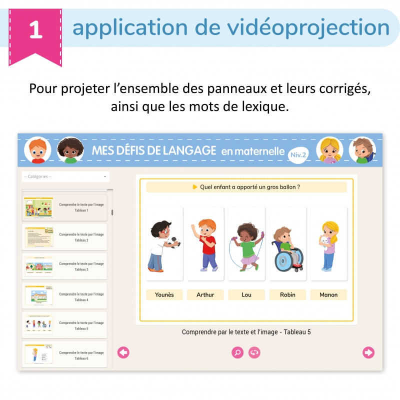 Mes défis de langage en maternelle - Niveau 2